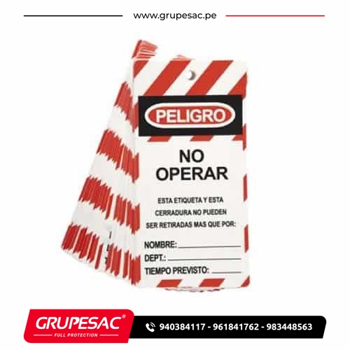 Tarjeta No Operar Lock Out Pack 25 » GRUPESAC