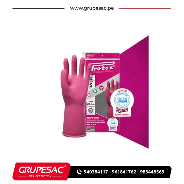 Guante Rosado (Lady Rose) Calibre 22 Protex » GRUPESAC