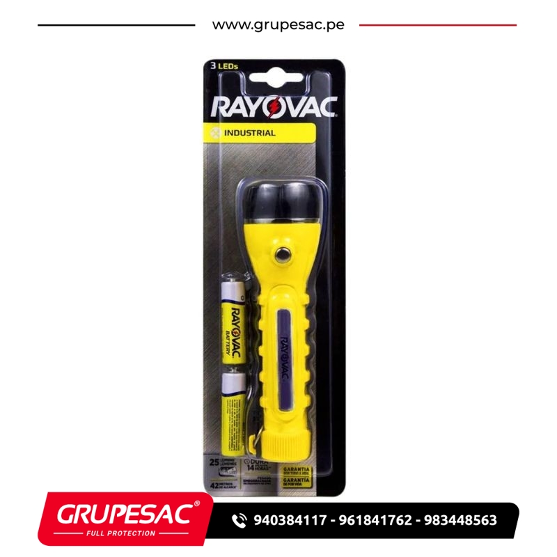 Linterna LED Rayovac 2AA de 3 LEDs » GRUPESAC